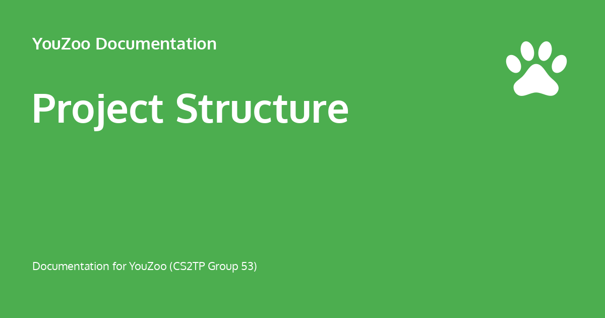Project Structure - YouZoo Documentation
